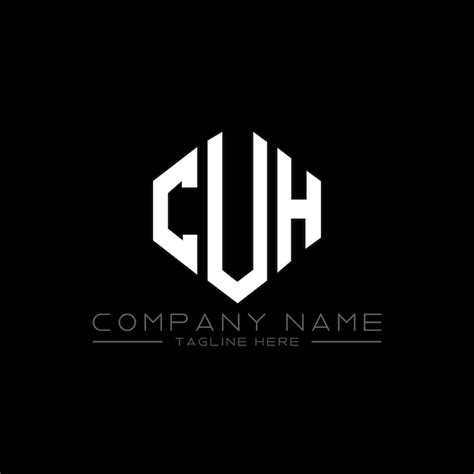 Premium Vector Cuh Letter Logo Design With Polygon Shape Cuh Polygon