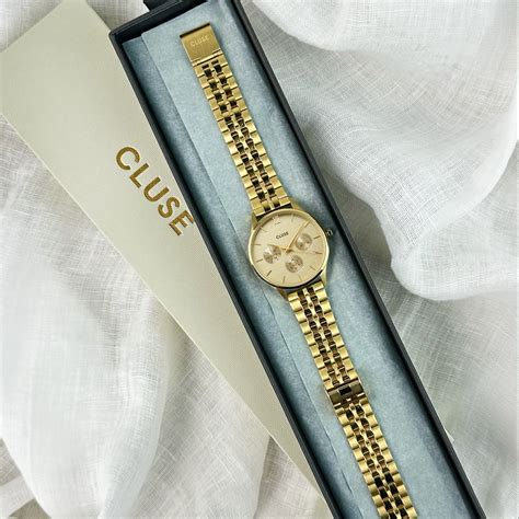 CLUSE Minuit Multifunction Watch CW10701 Gold - Official CLUSE Store