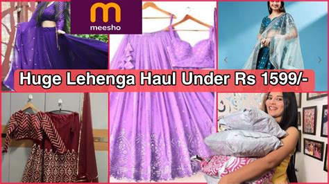 Meesho Huge Lehenga Haul Affordable Lehenga YouTube