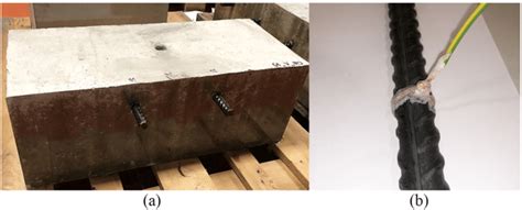 A Epoxy Coated Sides Of The Specimen B Connection Between Rebar And