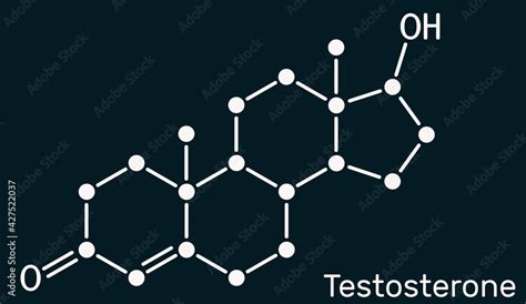 Testosterone Testosteron Molecule It Is Androgenic Steroid Sex