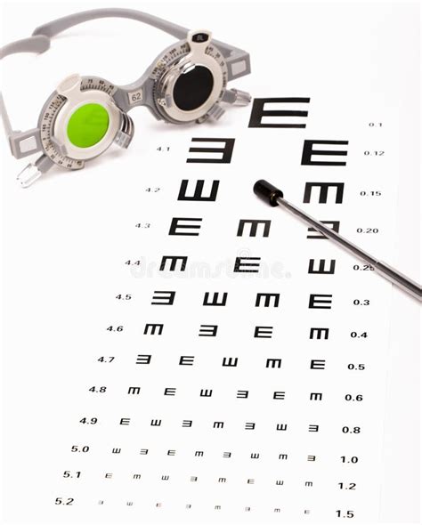 Optometric Chart To Control Vision Problems Such As Myopia Hyperopia Color Blindness Or