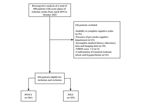 Figure Study Flow Diagram Psci Post Stroke Cognitive Impairment