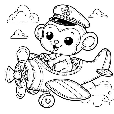 귀여운 원숭이 색칠공부 도안 31종 키즈위키