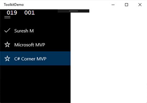 Hamburger Menu For Windows Uwp App Using Community Toolkit