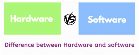 Difference Between Hardware And Software Tpoint Tech