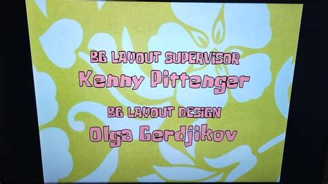 Spongebob Squarepants Season 6 End Credits Youtube