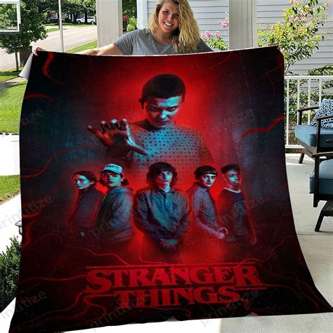 Buy Stranger Things Art Blanket Online Free Shipping Printitize