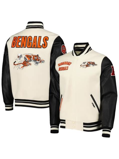 Cincinnati Bengals Retro Varsity Jacket Pro Standard Bengals Classic