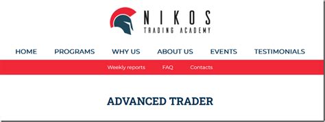 Nikos Trading Academy Advanced Trader The Forex Geek