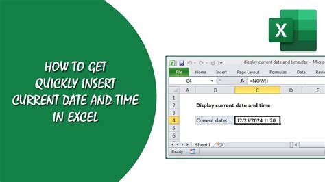 How To Insert Current Date And Time Quickly In Excel Date And Time Insert Keyboard Shortcut