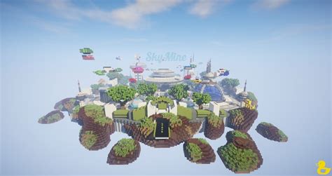 Sky Mine Hi Tech Spawn Minecraft Map