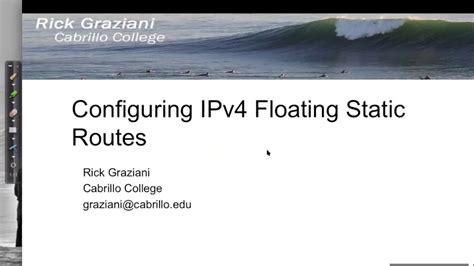 configuring ipv4 floating static routes youtube