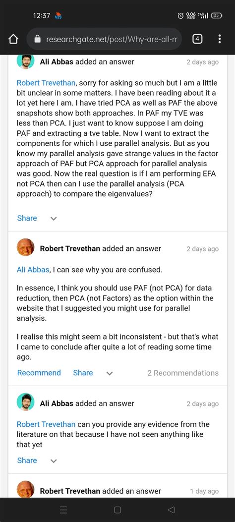 Parallel Analysis Issues And Solution Researchgate