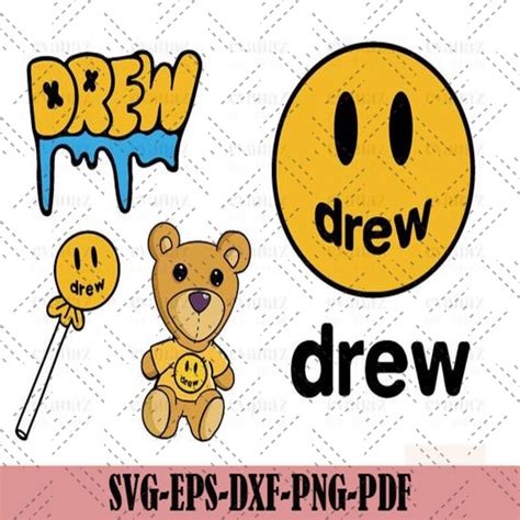 Justin Bieber Drew House Logo Svg Bundle Trending Svg Drew Inspire Uplift