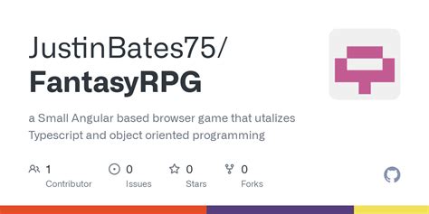 github justinbates75 fantasyrpg a small angular based browser game