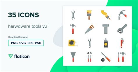 Pacote De ícones Harwdware Tools V2 Others 35 ícones Svg
