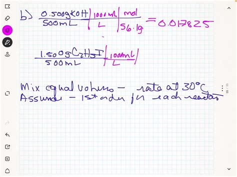 SOLVED:The reaction between ethyl iodide and hydroxide ion in ethanol (C2 H5 OH) solution, C2 H5 ...