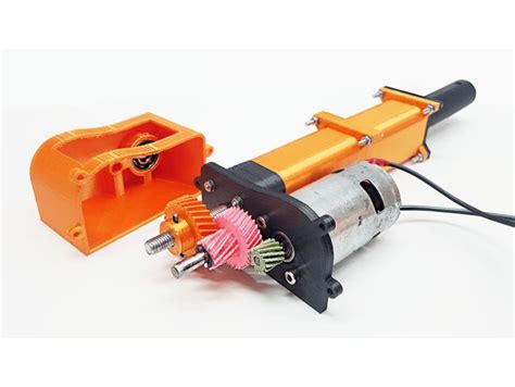3d Printed Linear Actuator Linear Motion By Retsetman Linear