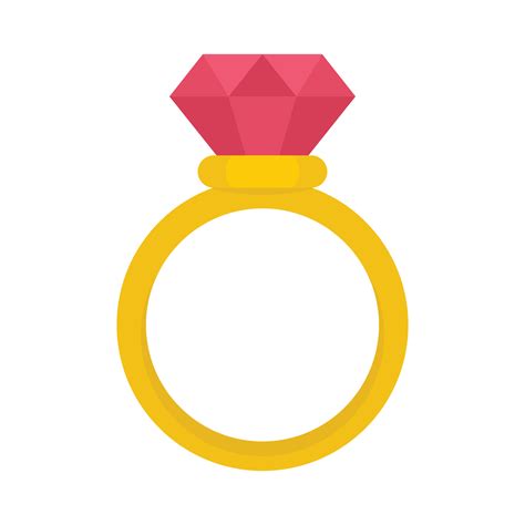 Icono De Anillo Brillante Estilo Plano 14481725 Vector En Vecteezy