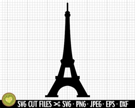 Torre Eiffel Svg Torre Eiffel Png Torre Eiffel Silueta Torre Etsy México