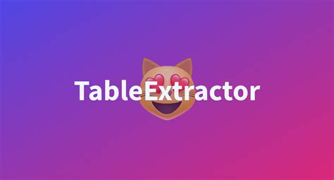 Adopletableextractor At Main