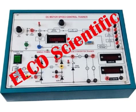 ELCO Scientific Single Phase DC Motor Speed Control System Open Closed Loop At