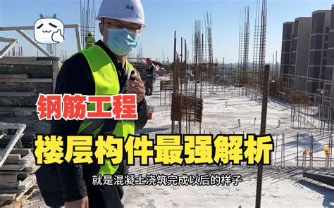 钢筋工程楼层构件柱墙梁板最强解析 自远造价 自远造价 哔哩哔哩视频