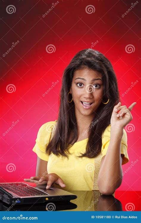 Computer Class Stock Photo Image Of Blouse Latina Computer
