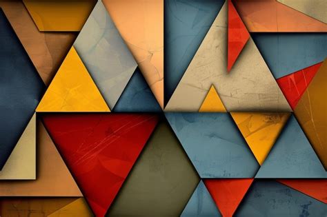 Premium Photo Abstract Colorful Geometric Background
