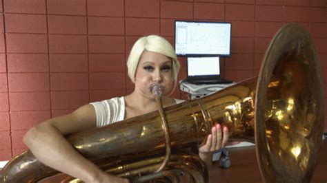 Summer Tries Out The Tuba Mp4 1080p The Inflation Laboratory Clips4sale