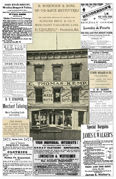 Tailoring Ads Panel With Kemp Photo Heritage Frederick The Historical Society Of Frederick Tailoring Ads Panel With Kemp Photo Heritage Frederick The Historical Society Of Frederick