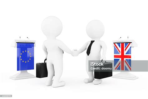 트리브 근처에서 악수를 나누는 3d 사업가 또는 정치인 캐릭터 계약서에 대한 스톡 사진 및 기타 이미지 계약서 국가 관광명소 기 Istock