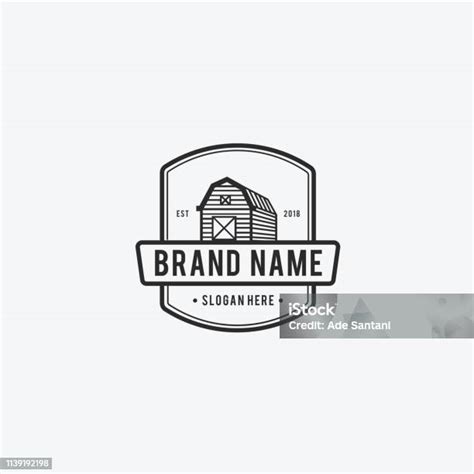 농장 집 개념 로고입니다 농장 풍경 템플릿입니다 천연 농장 제품에 대 한 라벨 흰색 배경에 고립 된 검정색 로고 벡터 일러스트입니다 벡터 농장에 대한 스톡 벡터 아트 및