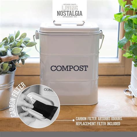 Kitchen Craft Living Nostalgia Papelera De Acero 3 Litros Color