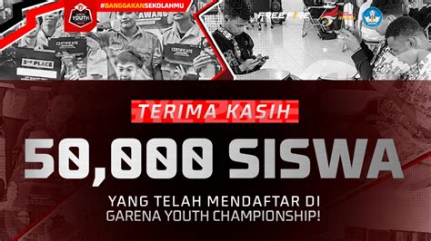 Hingga Pekan Ke 4 50000 Pelajar Sudah Daftar Di Garena Youth