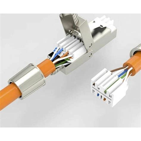 Linkwylan Rj45 Cat 7 Field Connector Toolless Network Plug Quick Easy Gpuconnect Com