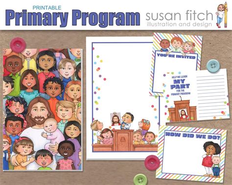 2021 Primary Program Invitation And Program Covers Singing Time Ideas Lds Camilles Primary