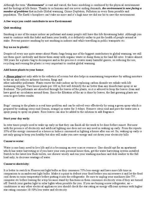 How To Save Environment Pdf Advertising Natural Environment