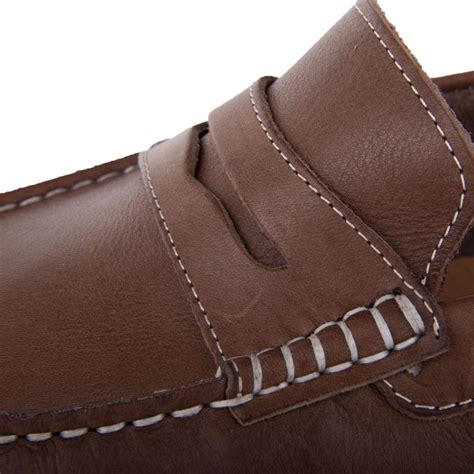 Mocassins En Cuir Marron Homme Orlando à Prix Dégriffé
