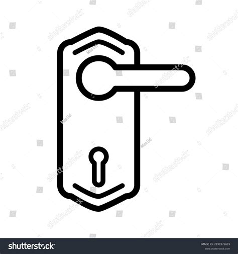 Door Handle Icon Trendy Vector Design Stock Vector Royalty Free 2191972619 Shutterstock