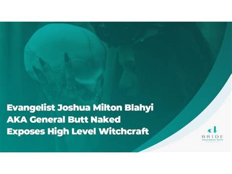 Evangelist Joshua Milton Blahyi Aka General Butt Naked Exposes High