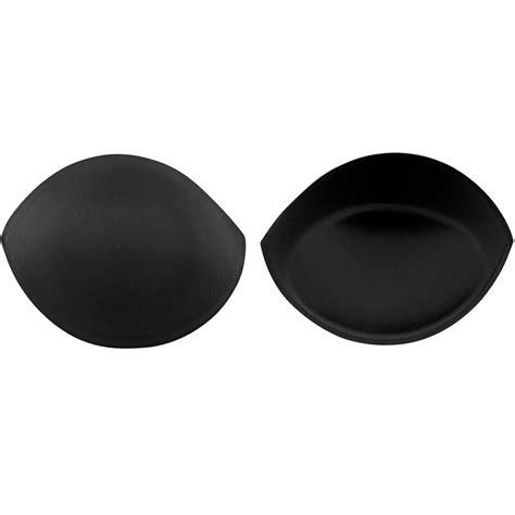ButtonMode Nylon Padded Bra Cups For Women Black Pair Walmart Com