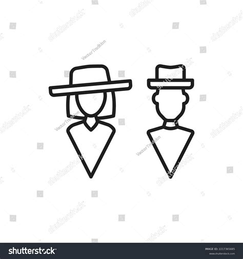 Men Women Toilet Sign Wc Restroom Stock Vector Royalty Free