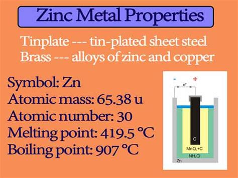 Zinc Properties What Are The Properties And Uses Of Zinc