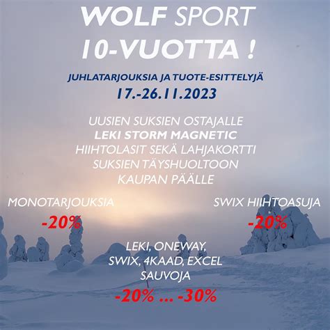 Wolf Sport 10 v tarjoukset