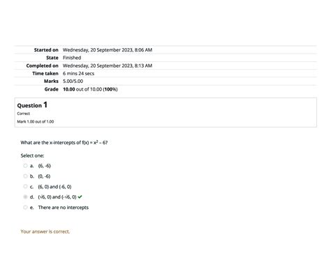Self Quiz Unit 2 3 Started On Wednesday 20 September 2023 8 06 Am State Finished Completed