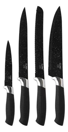 Jogo De Facas 4 Peças Em Aço Inox Cheff Clink Mercadolivre