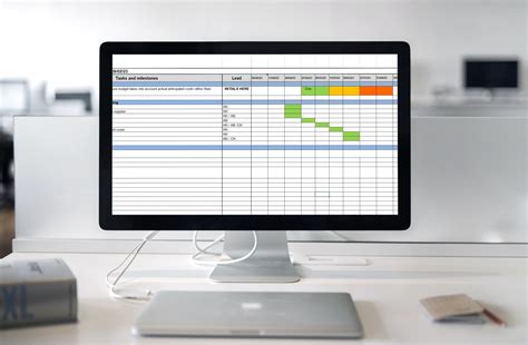 Gantt Chart Simple Project Planner Excel Project Planner Spreadsheet Project Management