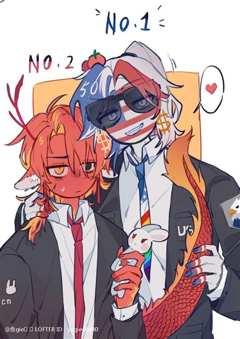 Countryhumans America X China Quốc Kỳ Kỳ ảo Chuyện Cười